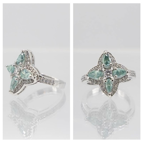 Jewelry | 25 Ct Mint Green Fire Moissanite Ring | Poshmark